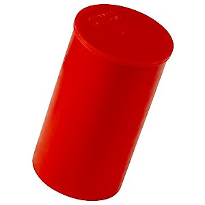 Caplugs 99394921 Plastic Long-Threaded Connector Cap RCL-11, PE-LD, to Cap Thread Size .995 Cap ID .995" Length 1.80", Red (Pack of 60)