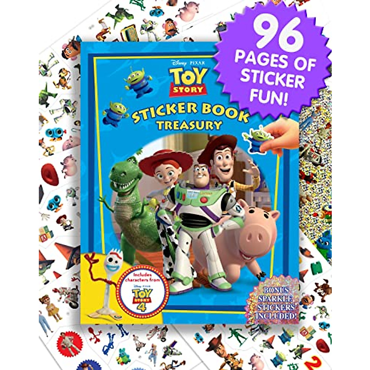 Disney / Pixar Toy Story Sticker Book Treasury - Activity Books for kids, 350 reusable stickers, 96 pages of fun