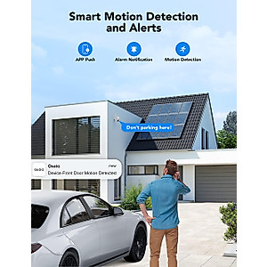 GNCC WiFi Security Camera Outdoor 2K 360° Home Security Camera Surveillance Camera Wired with Auto Tracking, Color Night Vision, SD & Cloud Storage, 2-Way Talk, Waterproof (2.4Ghz, K1Pro)