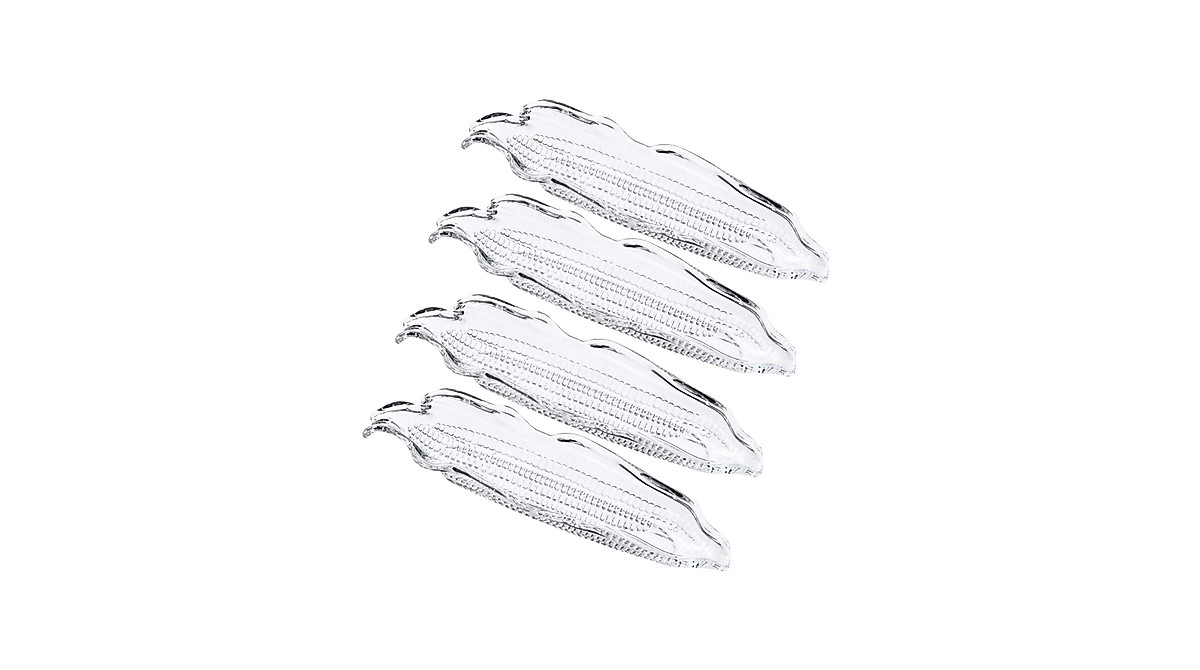 4 Pack Plastic Corn Trays for Corn on the Cob - Durable & Decorative