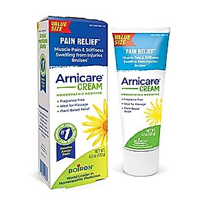 Boiron Arnicare Cream for Soothing Relief for Joint Pain, Muscle Pain, Muscle Soreness, and Swelling from Bruises or Injury - Fast Absorbing and Fragrance-Free - 4.2 oz