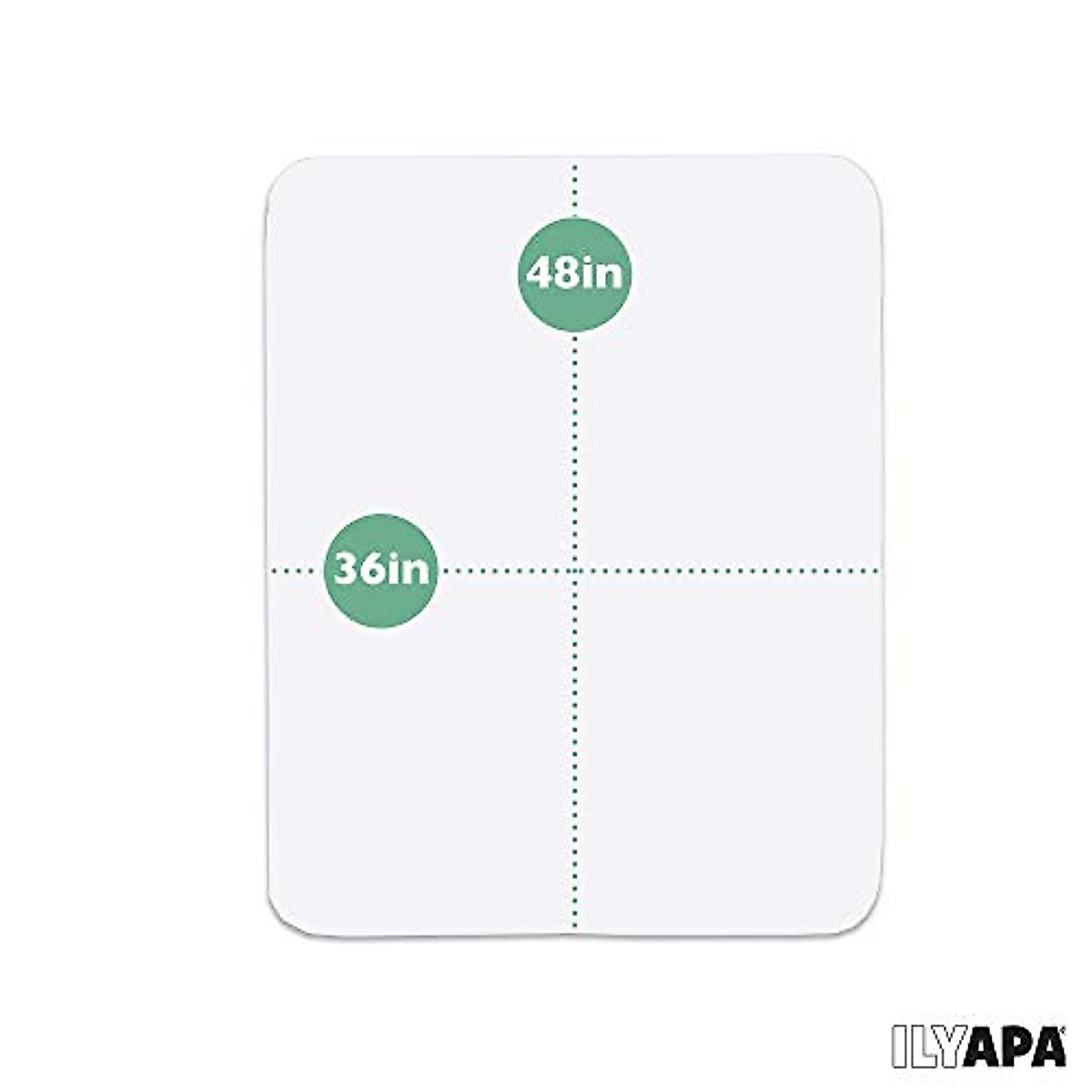 Ilyapa Office Chair Mat for Hard Floors 36" x 48" Heavy Duty Clear, PVC Chair Mat for Hardwood and Tile Floors, Protective Floor Mat for Home or Office