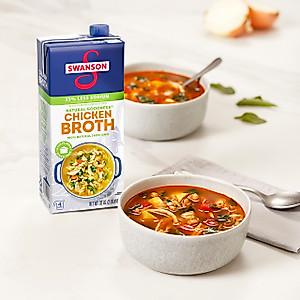 Swanson Natural Goodness 33% Less Sodium Chicken Broth, 32 oz Carton