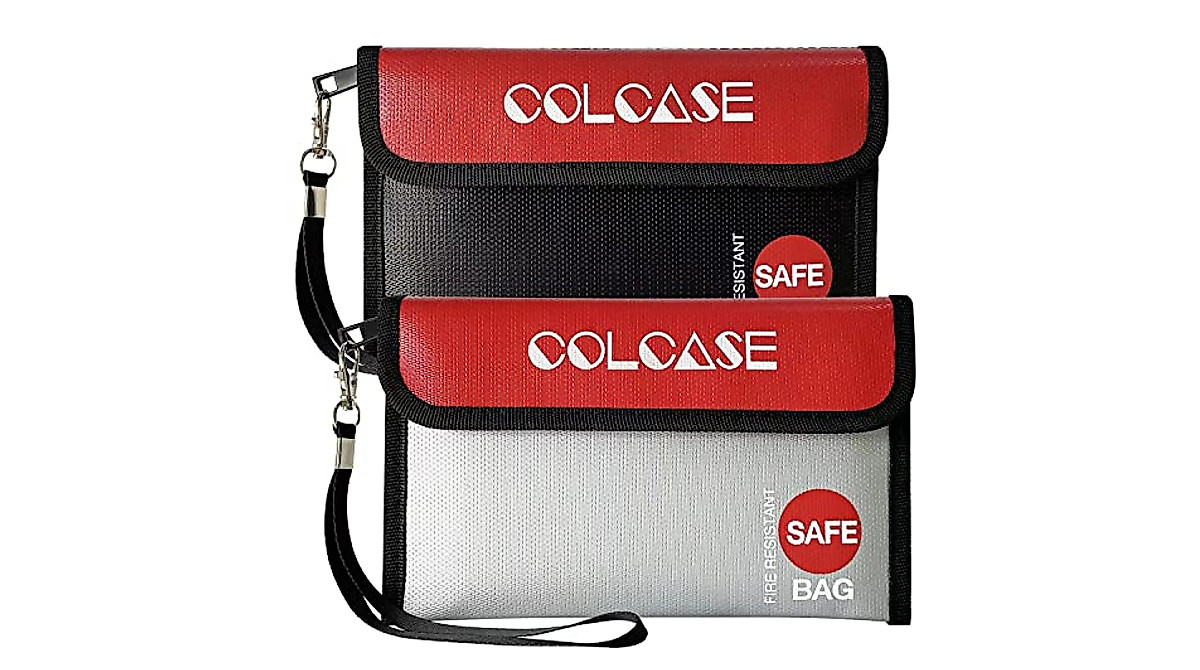 Fireproof Waterproof Money Bag - Secure Cash & Valuables