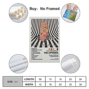 8 Cage The Elephant Melophobia 2013 Canvas Poster Canvas Art Poster and Wall Art Picture Print Modern Family Bedroom Decor Posters 12x18inch(30x45cm)