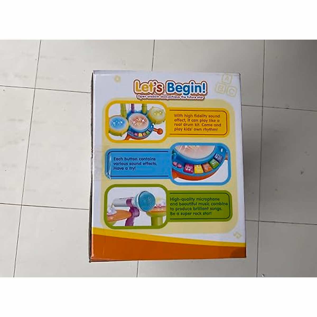 Drum Set for Toddlers 1-3, Baby Drum Set with Microphone, Kids Drum Sets for 2-5, Toddler Drum Set Toys for 1 2 3 Year Old Boy Birthday Christmas for Babies Boy Girl 6 12 18 Month