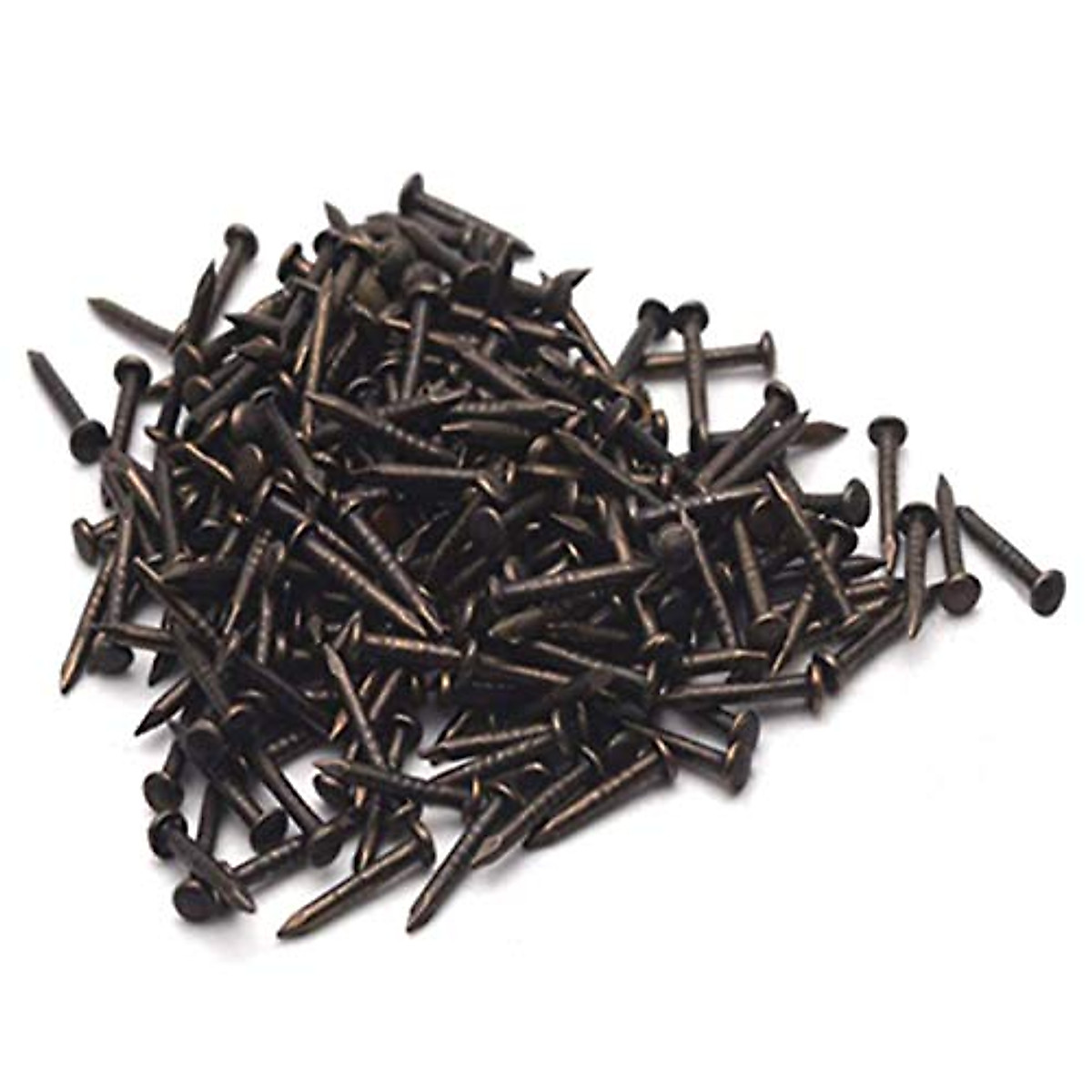 XMHF 12PCS Box Corner Protector Triangle Metal Case Wooden Box Edge Safety Guard for Furniture Decor 1-1/4" x 1-1/4" Black