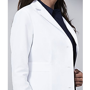 Estie Classic Fit Women's Lab Coat-White-22