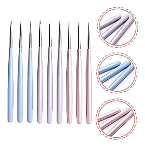 FRCOLOR 3 Sets nail brush Nail Drawing Pen nails kits Manicure Line Painting Pen nail art brushes DIY Nail Art Tools Acrylic Painting Tools nail striping brush fine painted nylon Nail Pen