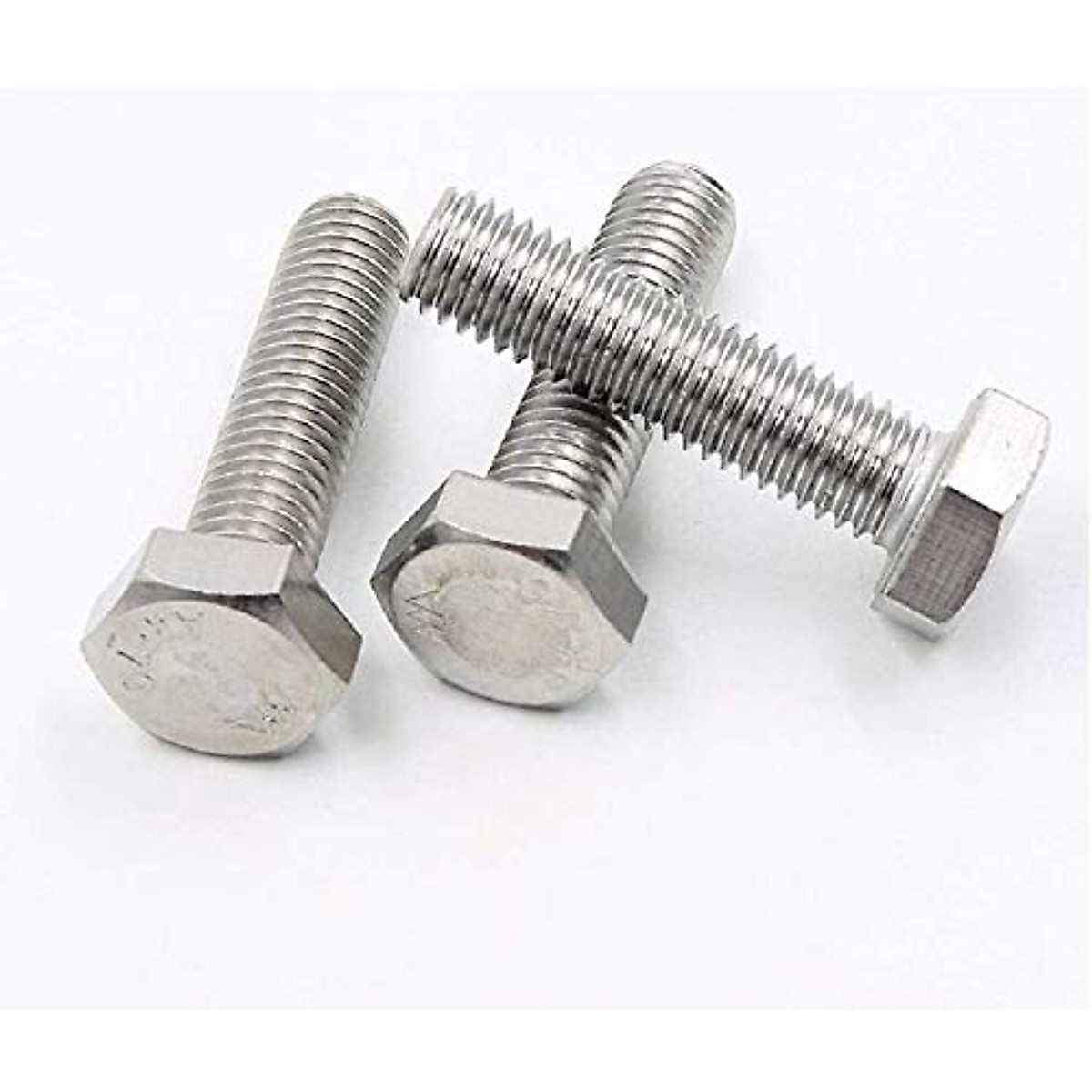 Small Brass Screws,self-Tapping Screw,Screw Bolt Stainless Steel 304 Outer Hexagon Screw, Outer Hexagon Full Thread Bolt (Color : M5*60 (5 Pcs)) (Color : M5*12 (5 Pieces))