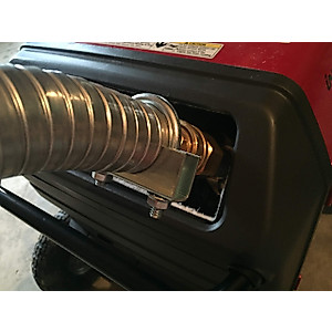 GenExhaust for Honda EU3000iS Generator 1-1/2" Quick Disconnect Steel tubing Exhaust Extension 5 Foot Length