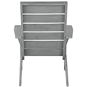 Riverbay Furniture Outdoor Chair with Cushion in Gray