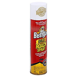 Bengal Gold Roach Spray – Bug Spray for 6 Months Active Cockroach Prevention – No Mess, No Odor Bug Spray – House Insect Killer – Indoor Cockroach Spray, 9oz