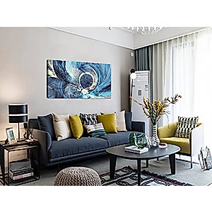 YYYYHPP YP1262 Abstract Wall Art Modern Minimalist Abstract Canvas Painting Blue Canvas Wall Art Print Painting for Wall Decor Home Decor