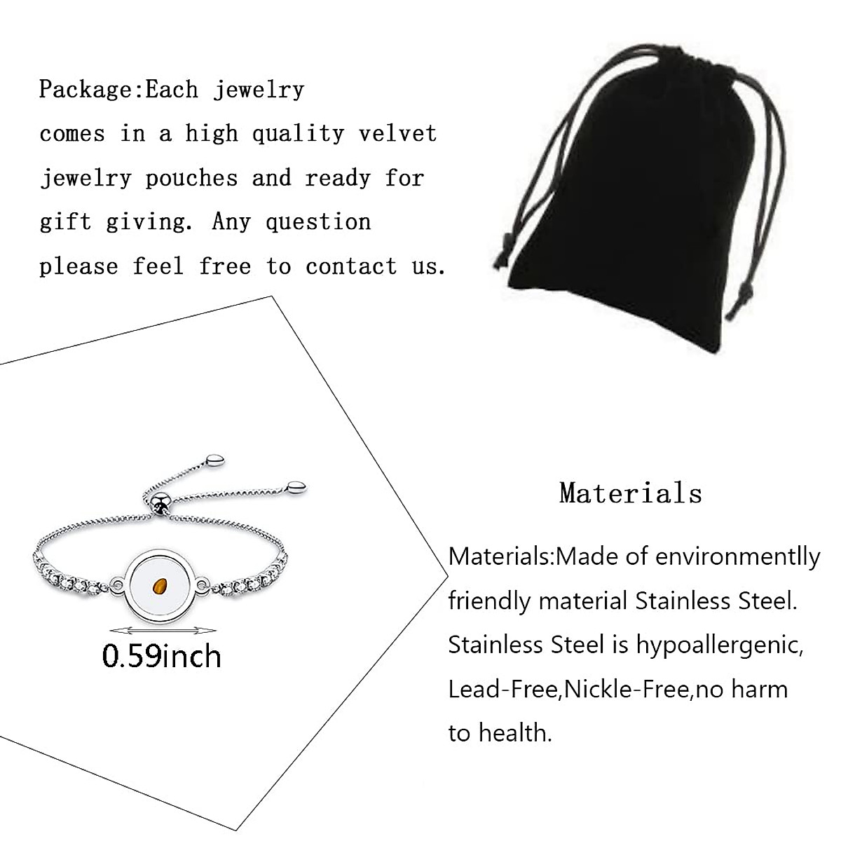 YLWJSP Mustard Seed Bracelet Christian Gift Mustard Seed Jewelry Bracelet Faith Gift Inspirational Jewelry Religious Gift for Women (Seed Br)