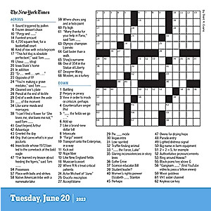 The New York Times Crossword Page-A-Day Calendar 2023