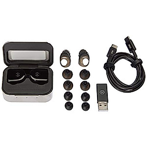 MASTER & DYNAMIC MW07 True Wireless Earphones - Bluetooth Enabled Noise Isolating Earbuds - Lightweight Quality Earbuds for Music, Piano Black (MW07PB)