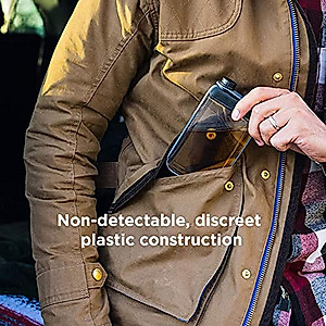 Rabbit Leak-Free Discreet Flask (Black) - R4-06138 3.25" x 1.2" x 6"