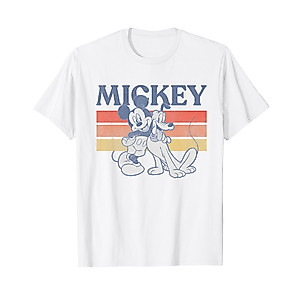 Disney Mickey And Friends Mickey And Pluto Retro Line T-Shirt