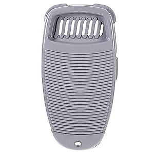 Cabilock Non- Slip Washboard Plastic Hand Washing Board Underwear Washboard Mini Laundry Wash Board Clothes Washing Tool for Home Household (17.3x9.4 inch, Grey)