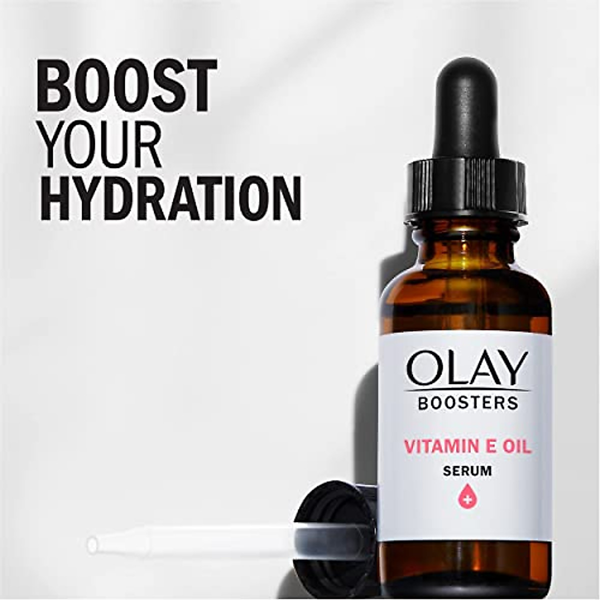 New Olay Vitamin E Oil Serum, Nourishing Hydration Booster, Fragrance-Free, 1.0 Oz