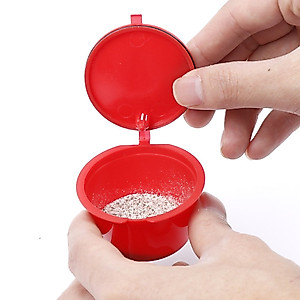 iSuperb 7PCS Reusable Coffee Capsules Refillable Brewers Compitiable (Grenn+Red+Blue+Rose red+Purple+Pink+Yellow)