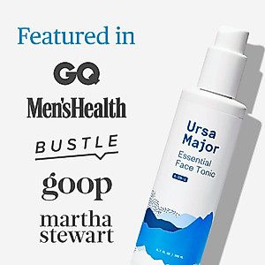 Ursa Major Essential Face Tonic | 4-in-1 Natural Toner to Cleanse, Exfoliate, Soothe and Hydrate | 8 Ounces