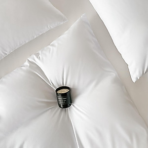 Amolavet White Duvet Cover King Size Ultra Soft & Durable Brushed Microfiber King Duvet Cover 3 Pieces Set 1 Duvet Cover 104x90 Inches with Zipper Closure & Corner Ties and 2 Pillow Shams