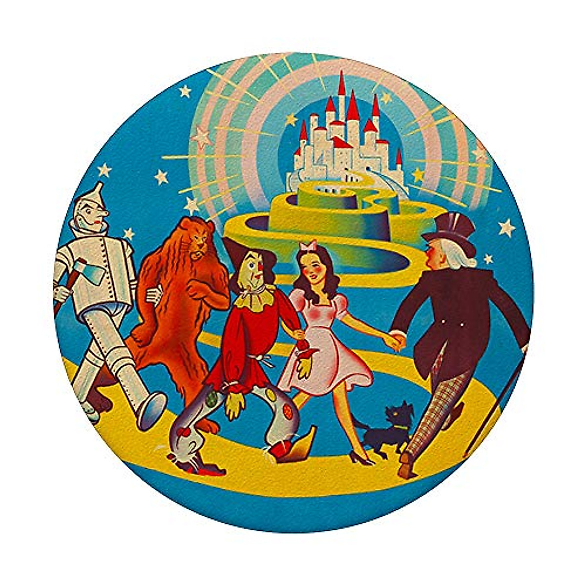 Wizard of OZ Book Art Tin Man Lion Scarecrow Dorothy & Toto PopSockets PopGrip: Swappable Grip for Phones & Tablets
