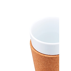 BODUM Pack of 2 Porcelain Cork Headband, White, Ceramic, Liège, Blanc, 0,17 L