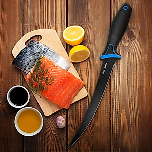 FLISSA 9" Fillet Knife, 4PC Fishing Tool Kit