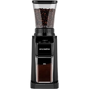 Conical Burr Coffee Grinder, Anti-static Electric Coffee Bean Grinder with 48 Grind Settings, Large Touchscreen Automatic Espresso Grinder for Espresso, Drip Coffee and French Press, Gift for Friend