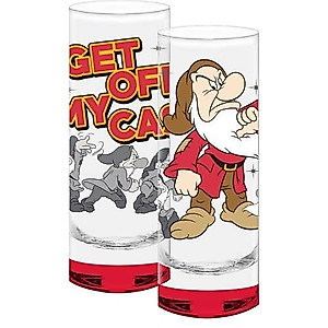 Jerry Leigh Grumpy Get Off My Case Shot Glass for Dads, Disney Themed Adult Drinking Glasses, Disney Vacation Souvenirs for Men, Unique Father's Day Gifts for Dad, 1 Ounce