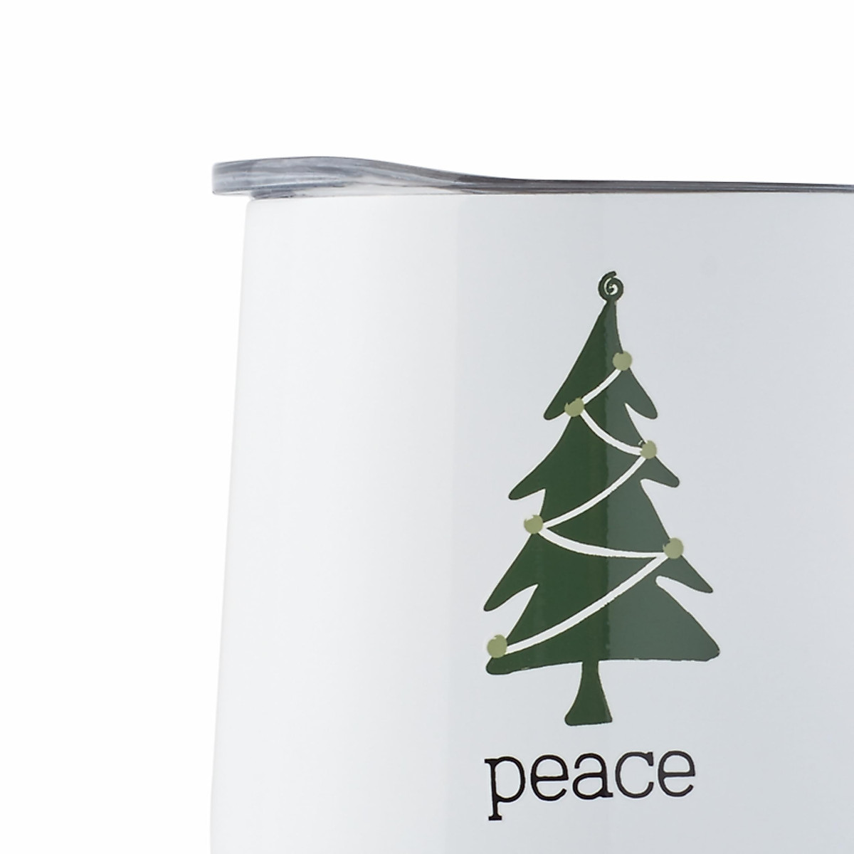 Cambridge EABS221WHCB2DS 12 Oz Sentiment Insulated Wine Tumblers, Set Of 4, Christmas Theme