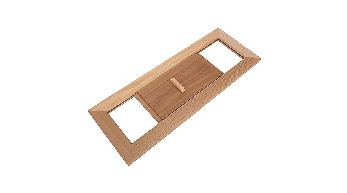 Fdit Cedar Sauna Vent Kit - Durable Air Grille Accessory