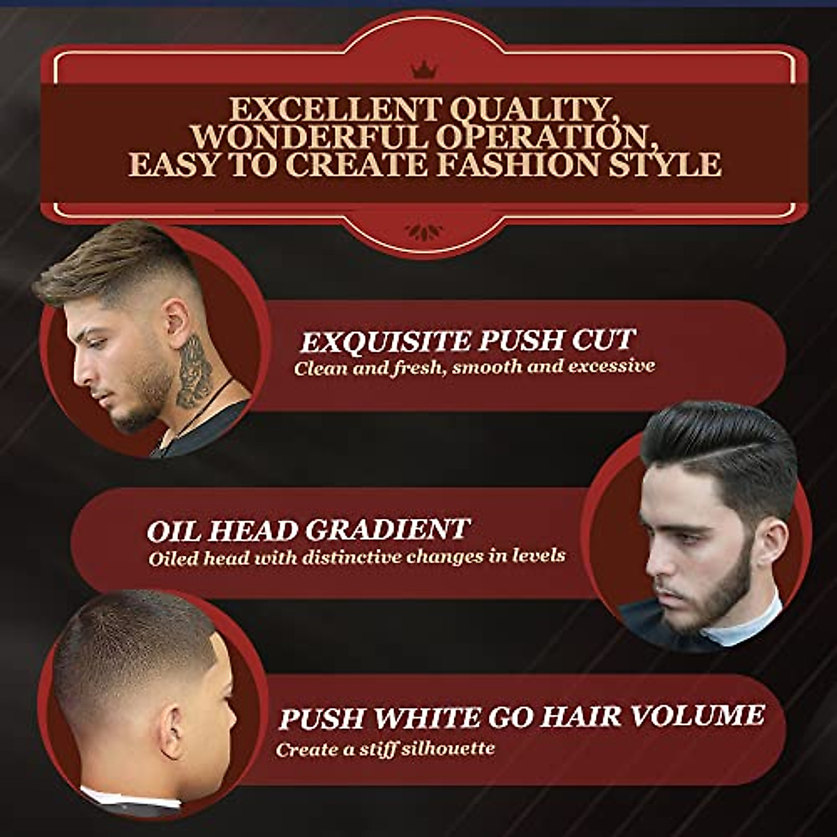 VENYES The Best Barber Clippers for Men, Noise-Free Professional Hair Clippers for Barbers, Cordless Clippers Professional Barbers, Barber Supply Magic Clip Cordless