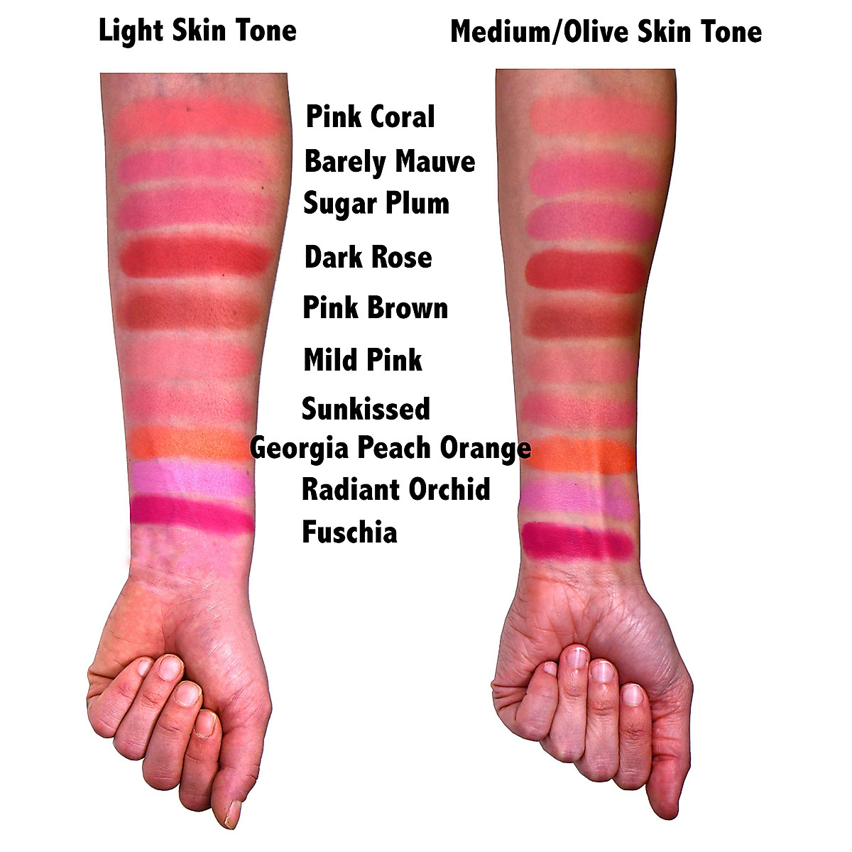 Pure Ziva Radiant Orchid Purple Lavender Violet Princess Pink Vegan Blush Pressed Cheek Color Powder, Talc & Paraben Free, No Animal Testing & Cruelty Free