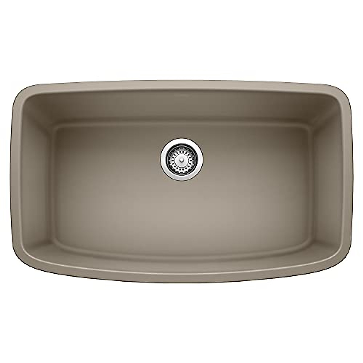 BLANCO, Truffle 441772 VALEA SILGRANIT Super Single Bowl Undermount Kitchen Sink, 32" X 19", 32" L x 19" W