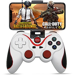 Megadream Mobile Game Controller for Android, Wireless Key Mapping Joystick Gamepad for Call of Duty & PUBG Mobile & More, Compatible for Samsung Galaxy LG HTC Other Phone Tablet, Not for iOS