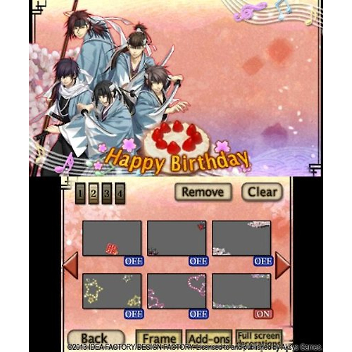 Hakuoki: Memories of the Shinsengumi - Nintendo 3DS