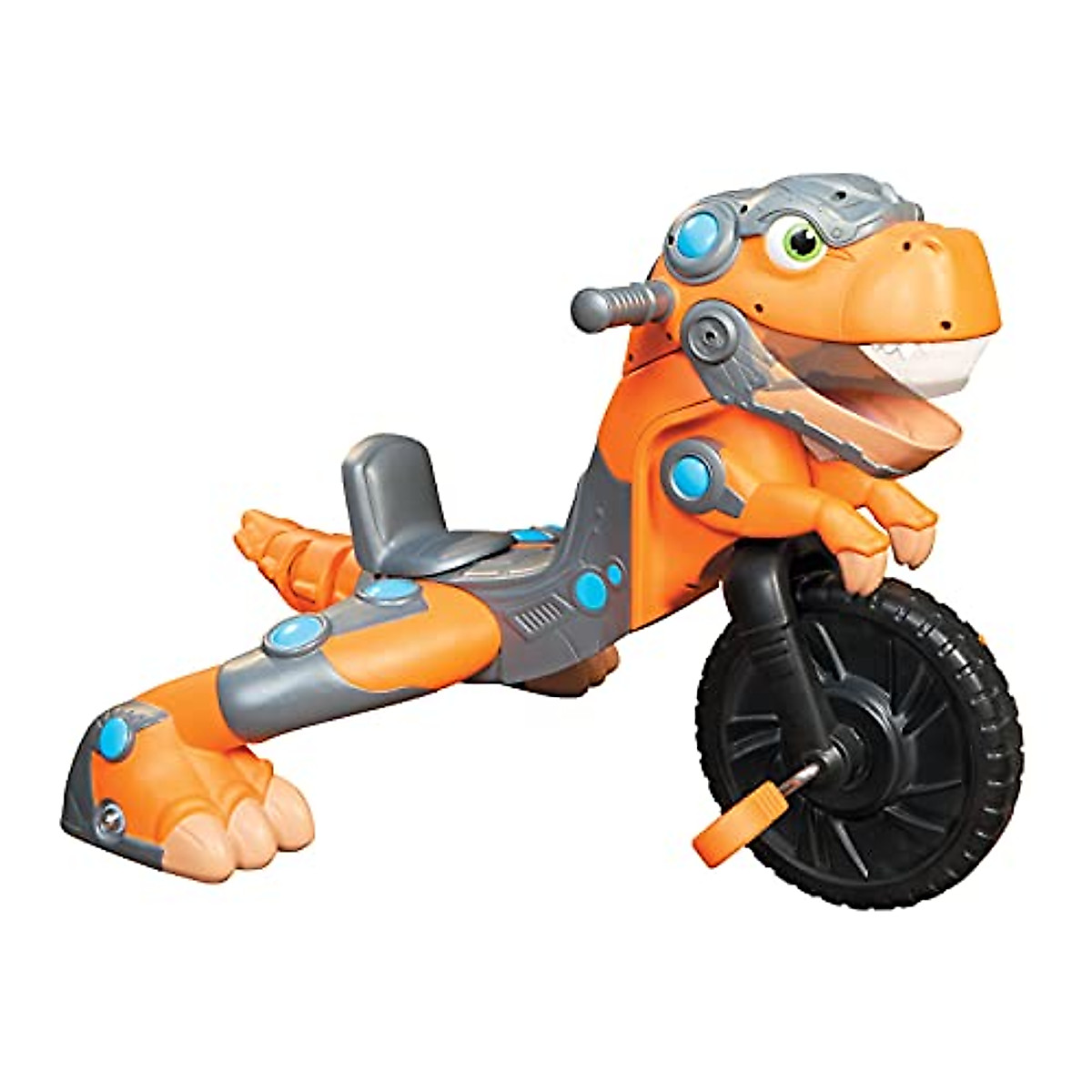 Little Tikes Chompin' Dino Trike, Outdoor Indoor Ride On Toy w/Dinosaur Sounds Roars, Adjustable Seat, Rugged Wheels- Kids Gift, for Toddler Boys & Girls Ages 3 4 5+ Years Old, Large