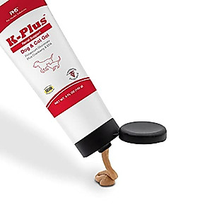 K-Plus Potassium Gluconate Renal Gel Plus Cranberry and EPA for Dogs and Cats - Veterinarian Approved Renal Supplement - Supports Potassium Balance - 5 oz