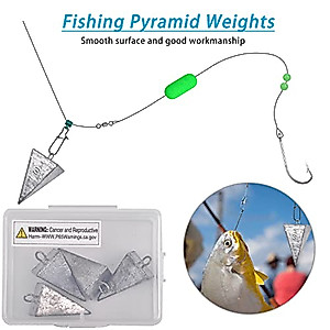 Pyramid Sinkers Fishing Weights Surf Fishing Weights Sinkers Ocean Saltwater Pyramid Weight Fishing Sinkers Fishing Gear Tackle 1oz 2oz 3oz 4oz 5oz 6oz 8oz