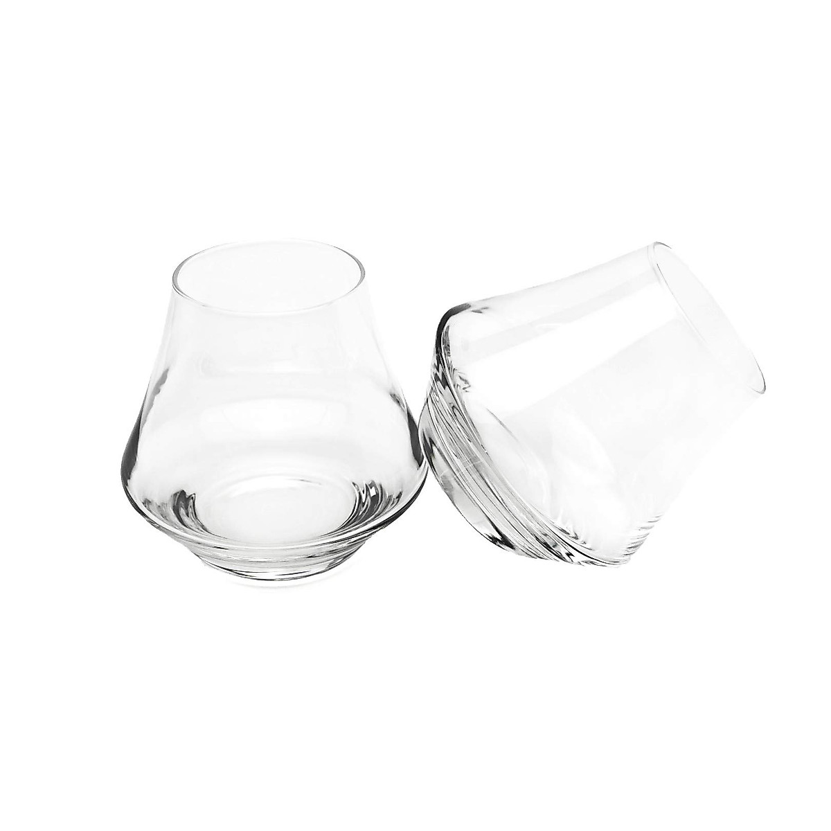 Tequila Glasses Sipping Snifter Easy Convenient Eyeballing Shot Measure Pour Set of 2 Pear Tulip Shape for Whiskey Scotch as well,1.5 Ounces