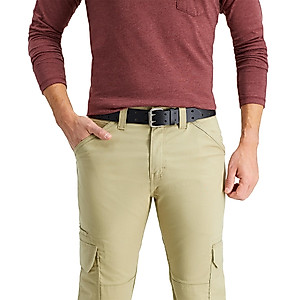 Dickies Men's Leather Double Prong Belt, Black, 38