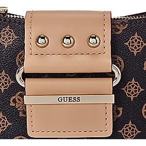 GUESS Women's Greta Small Shoulder Bag Handbag - Mocha
