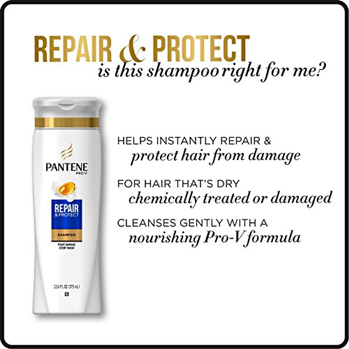 Pantene Pro-V Repair & Protect Shampoo, 12.6 Fl Oz (Pack of 6)