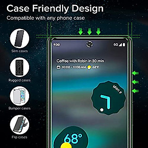 ivoler [3+3 Pack] Screen Protector for Google Pixel 6a [3 Pack] with [3 Pack] Camera Lens Protector Tempered Glass with [Alignment Frame] Transparent HD Clear Anti-Scratch, 6.1 inch