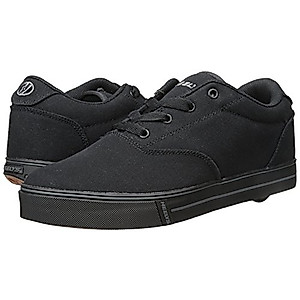 Heelys Launch-K Skate Shoe, Black Canvas, 3 M US Little Kid
