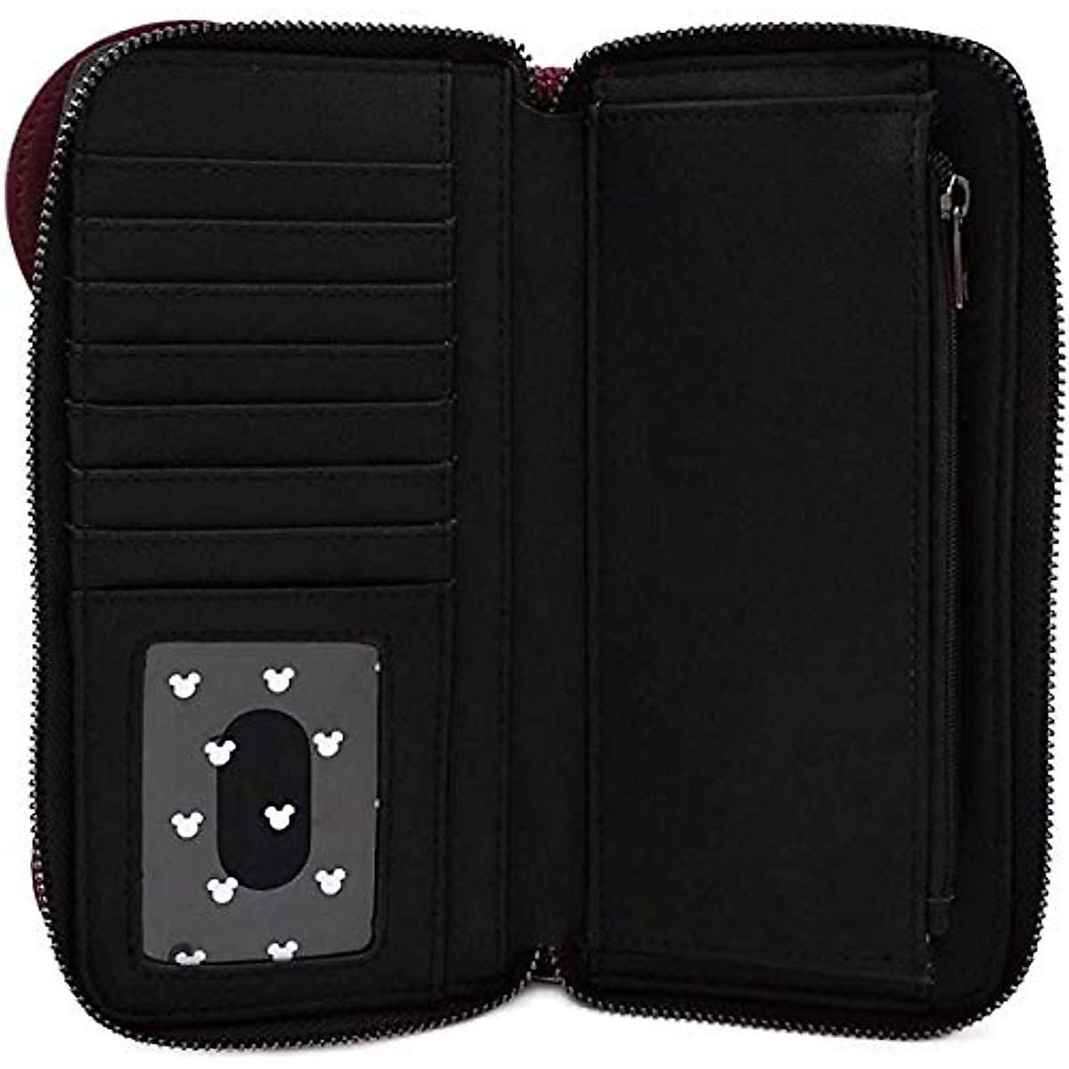 Loungefly Disney Minnie Mouse Quilted Zip Around Wallet with Velvet Bow